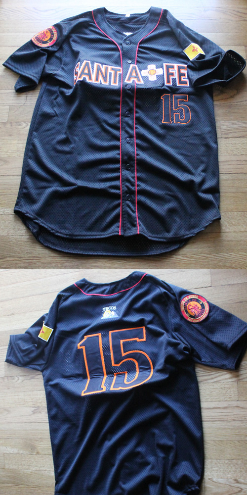 (473)Santa Fe Fuego Black Rawlings Game Jersey